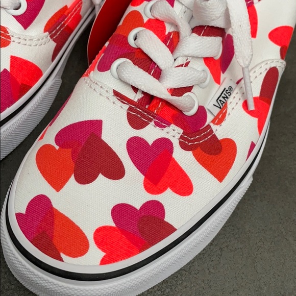 Vans | Shoes | Vans Authentic Shoes Women Valentines Hearts | Poshmark